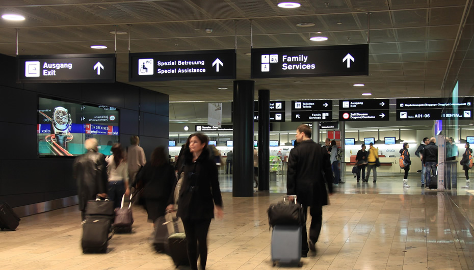Airport signage - /designworkplan wayfinding design studio