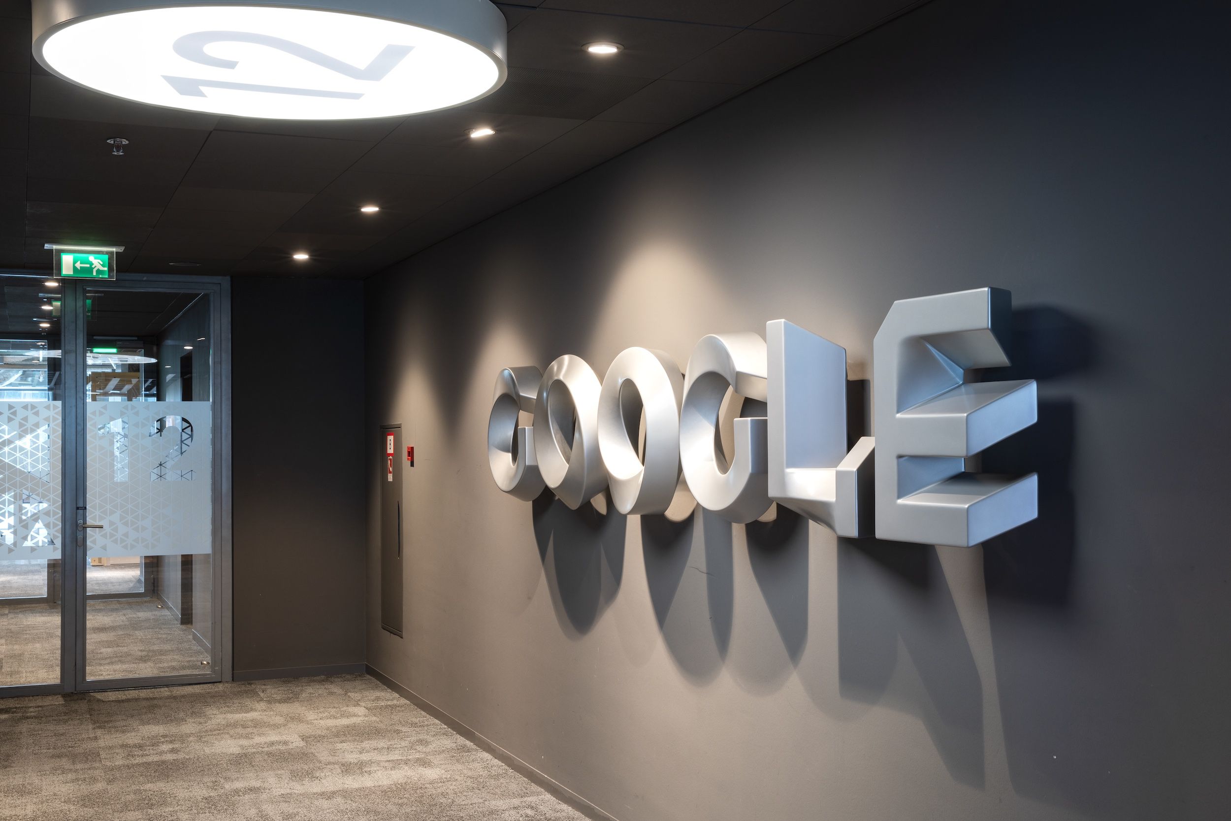 Doodle graphic design and wayfinding for Google offices
