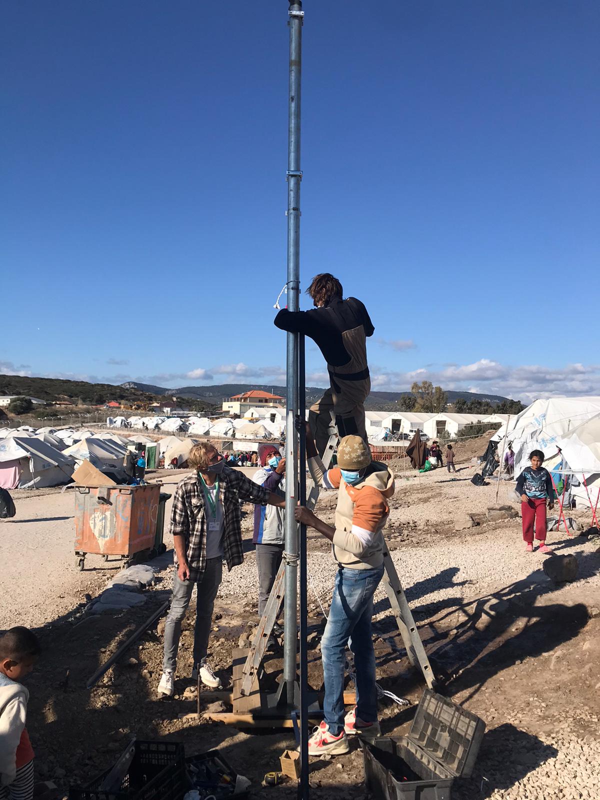 A unique wayfinding system for Refugee camp at Lesbos