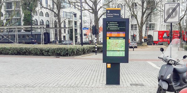 Unique digital wayfinding system for the city of Tilburg